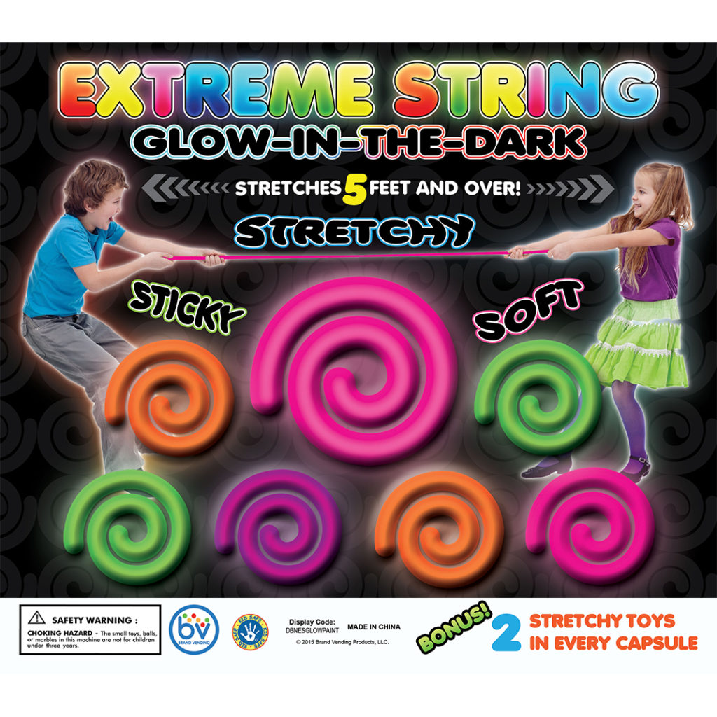 Extreme String Glow-in-the-Dark Double-Sided Printed Display (8″ x 9 ...