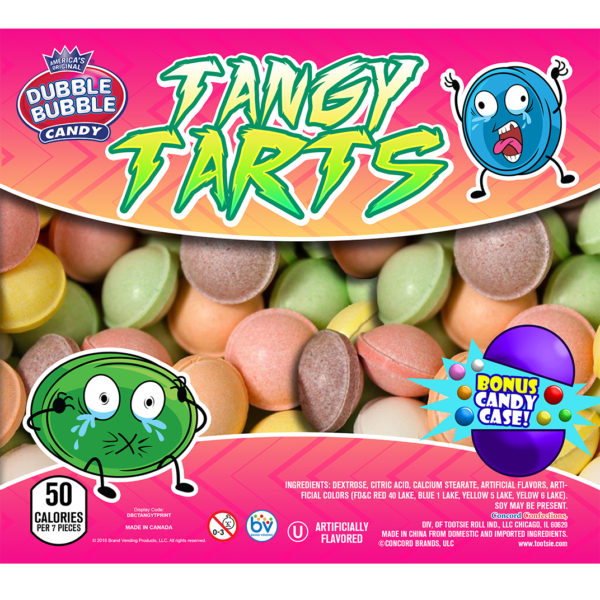Tangy Tarts – 2″ Candy Printed Display (8″ x 9″) – Brand Vending Products