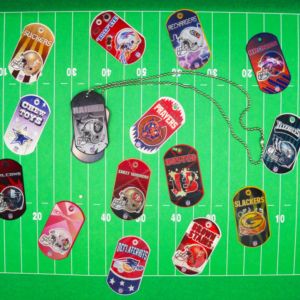 Football Holographic Team Tags – Brand Vending Products