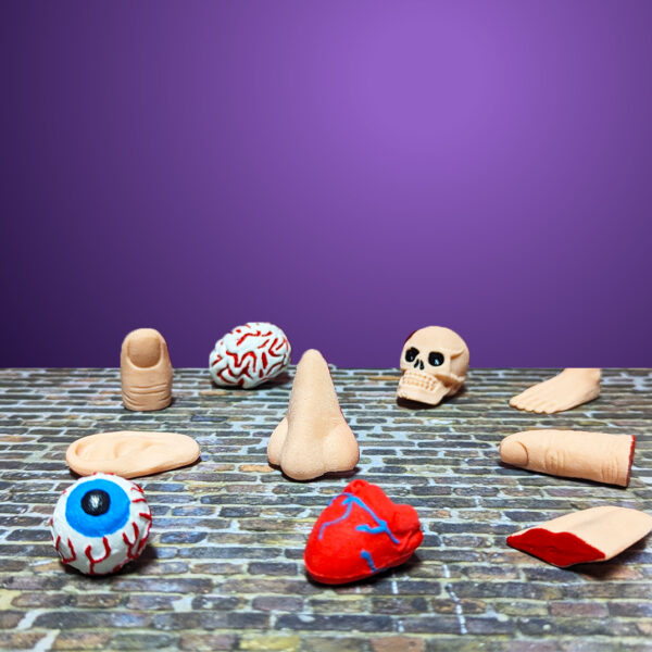 2″ Sticky and Stretchy Body Parts (250 pcs) – Brand Vending Products