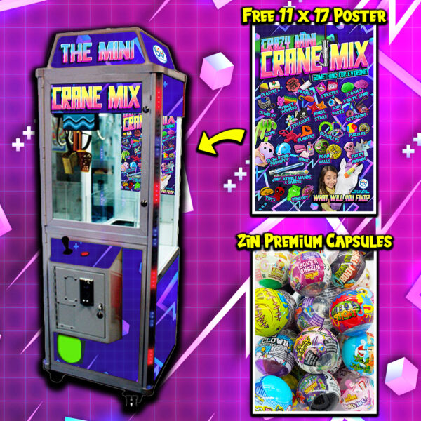 Crazy Mini Crane 2″ Premium Capsule Mix (1000 pcs) – Brand Vending Products